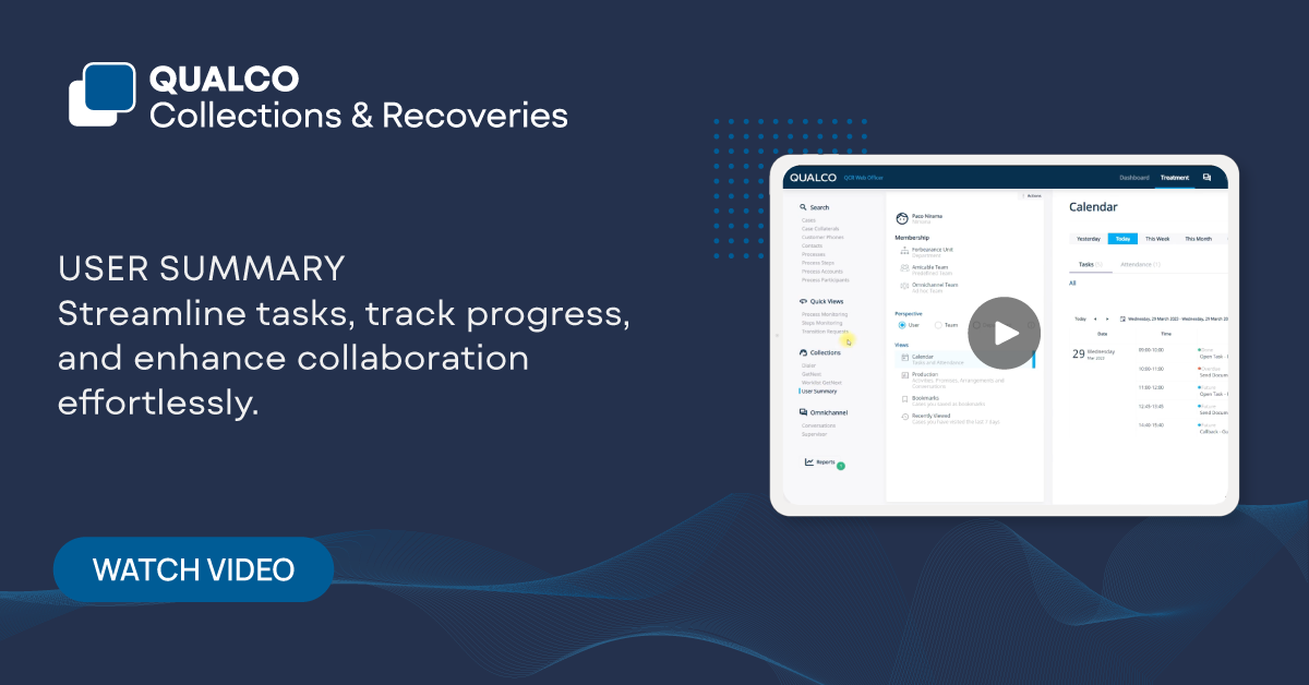 DEMO VIDEO QCR: GET AN OVERVIEW OF YOUR TEAM’S TASKS